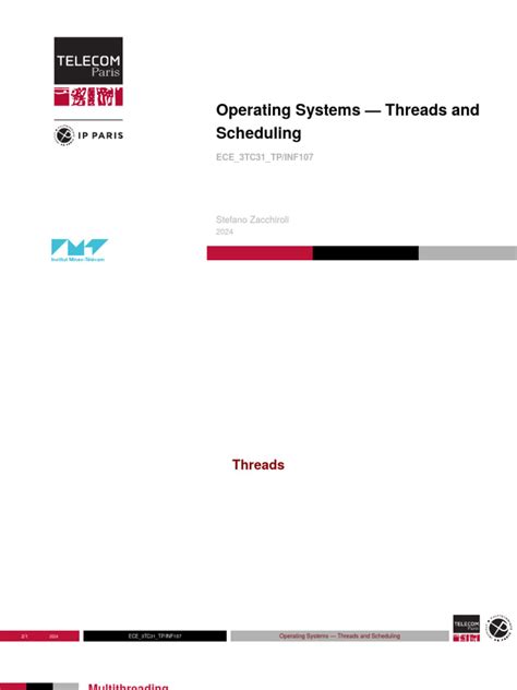 Threads And Scheduling In Operating Systems Pdf Thread Computing
