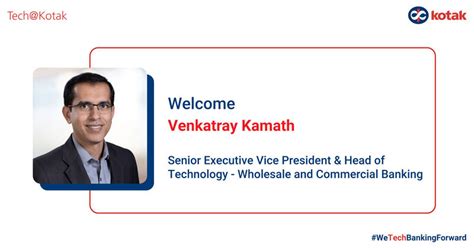 We Are Thrilled To Announce That Venkat Kamath Has Joined Techkotak As