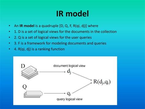 Information Retrieval 6 Ir Models Pptx Search Internet