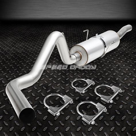 For 04 05 Ram 1500 5 7 V8 Quad 3stainless Racing Muffler Catback