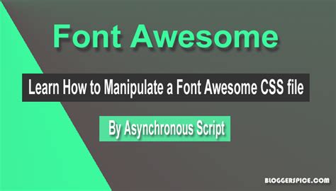 how to fix render blocking font awesome css script bloggerspice