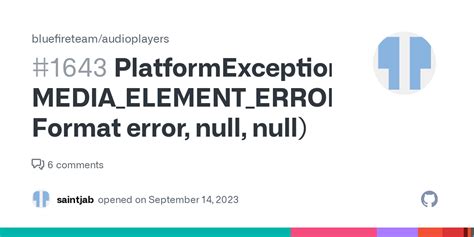 platformexception 4 media element error format error null null