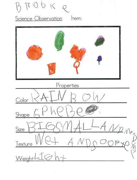 Kc Kindergarten Times Science Observation