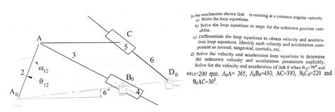 с In the mechanism shown link is rotating at a Chegg com
