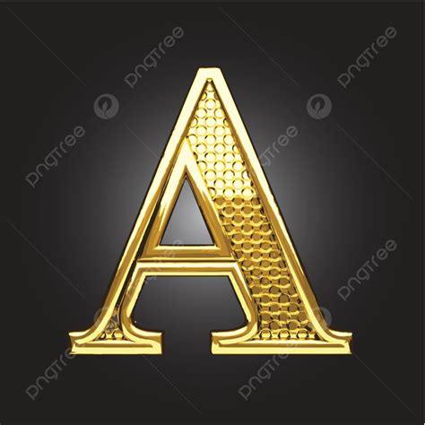 Vector Golden Figure Smooth Font Uppercase Photo Smooth Font Uppercase Png And Vector With