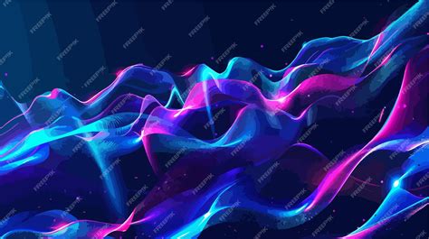 Data Flow Technology And Science Vector Background Premium Ai Generated Vector