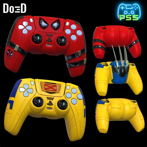 Wolverine And Deadpool Ps5 Controller Case Cover Bundle 3d Printable Model P5 Do3d