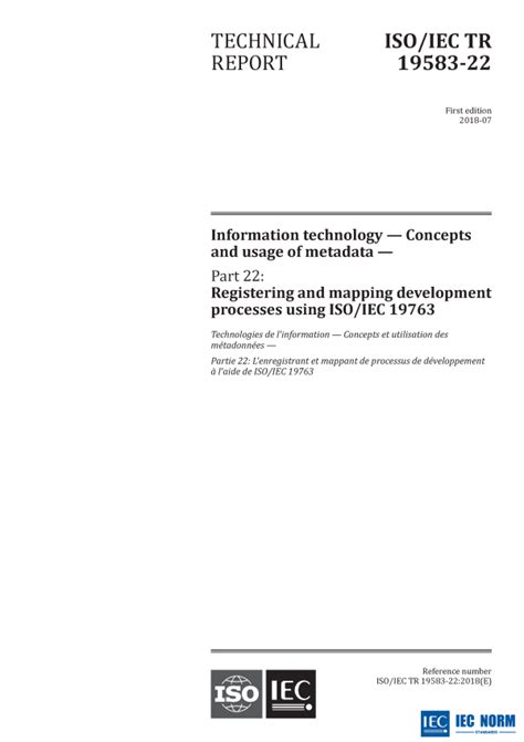 ISO IEC TR PDF IEC Norm Store