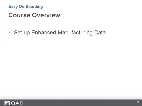 Easy Onboarding Lean Manufacturing Set Up Overview Easy