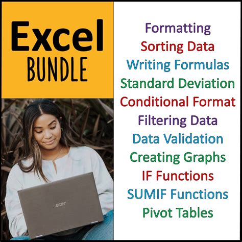 Learn Microsoft Excel Tutorial Lesson Bundle