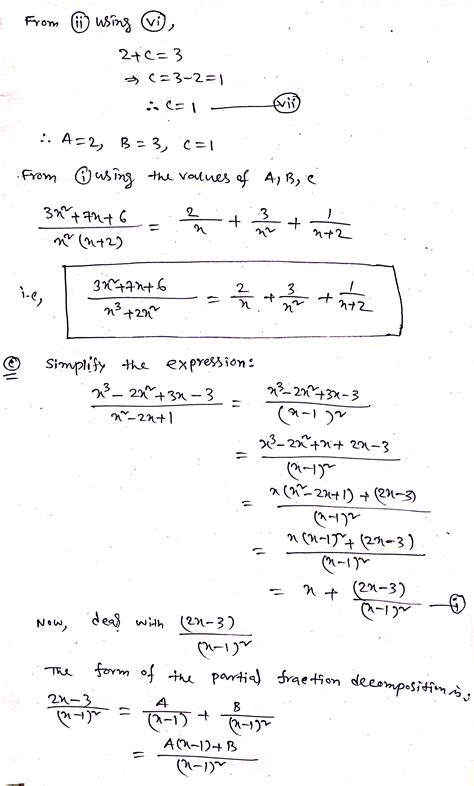 Solved Solve This Questions By Partial Fractions Q1 Express The Course Hero