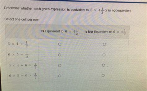 solved determine whether each given expression is equivalent to 6 4 1