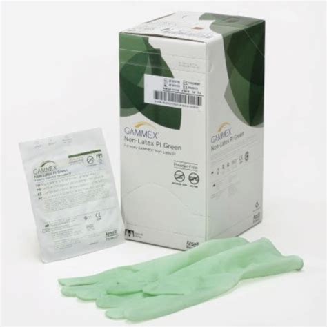 Ansell Gammex Other Ansell Gammex Nonlatex Pi Green Powderfree Size