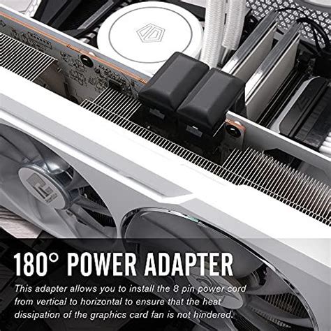 Ezdiy Fab Gpu Vga Pcie 8 Pin U Turn 180 Degree Angle Connector Power Adapter Board For Desktop