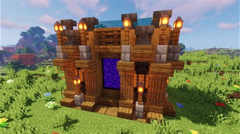 Simple Nether Portal Design Minecraft Tutorial YouTube