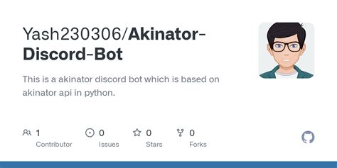 Github Yash230306akinator Discord Bot This Is A Akinator Discord