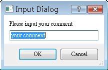 Qinputdialog Qmessagebox