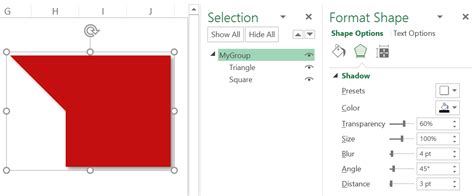 Adding Shadow Effects To Group Of Shapes With VBA In Excel Stack Overflow