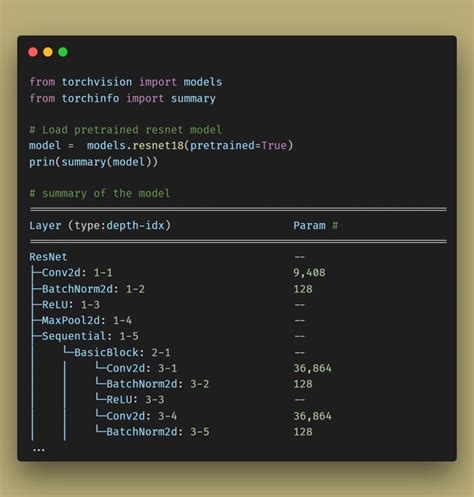 Checking Your Models Is Important So Heres Pytorch Tip 7 🔥on How To Use The Torchinfo