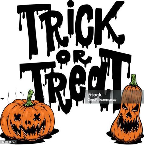 즐거운 할로윈 보내세요 과자 안 주면 장난칠 거예요 할로윈 호박 전단지 템플릿 포스터 카드 배너를 위한 디자인 요소입니다 벡터 일러스트레이션 10월에 대한 스톡 벡터 아트