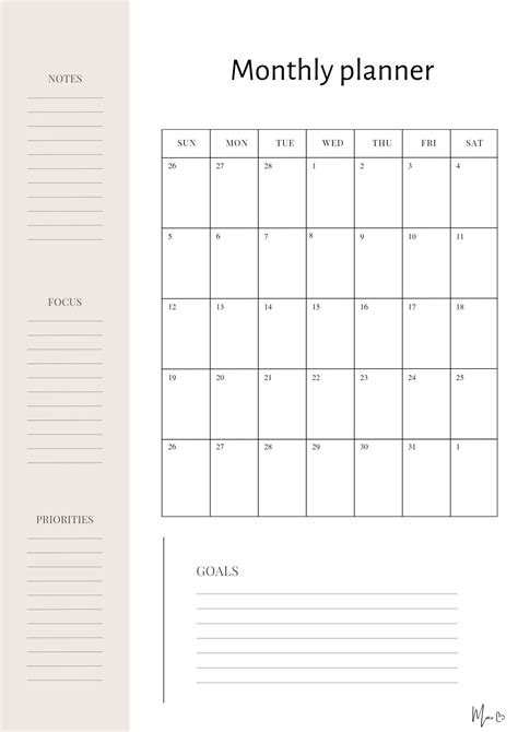 Aesthetic Planner Printables Free Wilsonsueoplanner Artofit