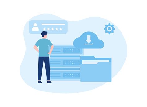 Input Data Into Folders Concept Flat Illustration 26273436 Vector Art