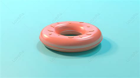 여름의 끝 파스텔 배경에 수축된 풀 플로트 링의 3d 렌더링 어린이 수영장 배경 3d 여름 배경 플로트 배경 이미지 Hd 어린이 수영장 3d 여름 플로트 배경