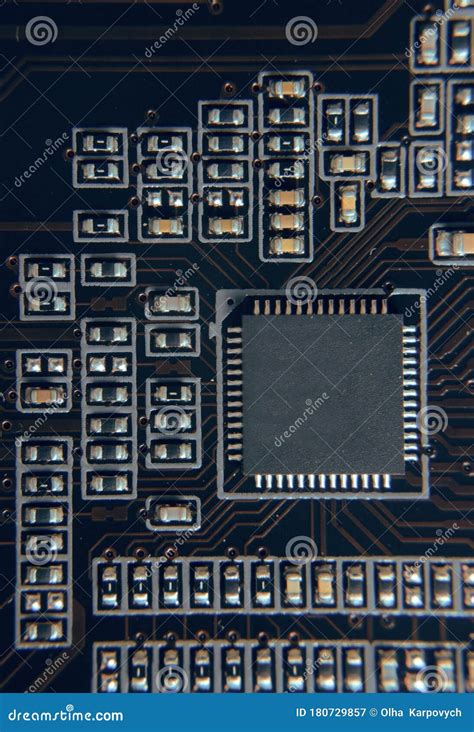 Pci E Socket On Computer Main Board Royalty Free Stock Image 73047682
