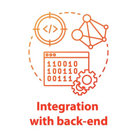 Integration With Back End Concept Icon Software Development Kit Idea Thin Line Illustration