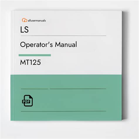 Ls Tractors Mt125 Manual