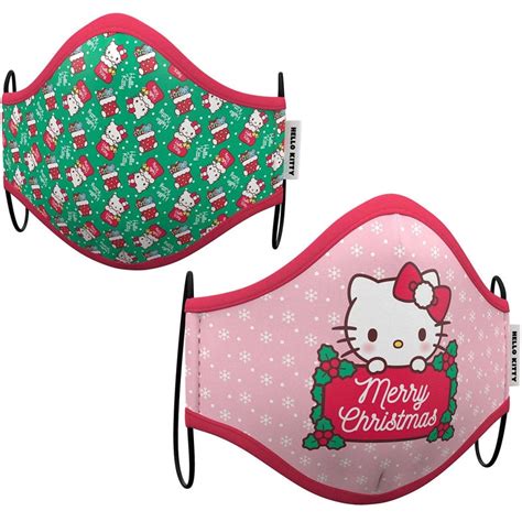 Masque En Tissu Hello Kitty Noël Pour Les Enfants Achat En Ligne