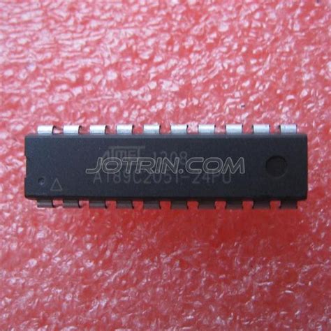at89c2051 24pu atmel embedded processors and controllers jotrin electronics