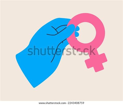 Women Hand Showing Female Sex Alchemical Stock Vector Royalty Free 2243408759 Shutterstock