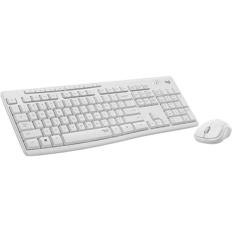 Комплект клавиатура и мишка Logitech 920 009819 безжична бяла De оформление Emag Bg
