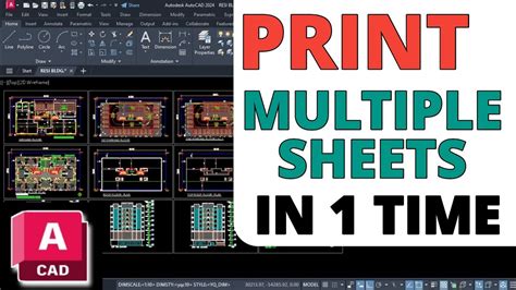 master autocad printing print multiple sheets to pdf png dwf