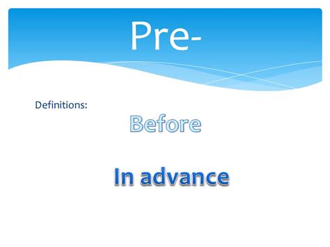 Roots List 1 Definitions Pre Definition To Authorize Or Give
