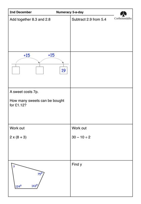 Corbettmaths On Twitter Want To Improve Your Maths Results Try Todays Numeracy 5 A Day