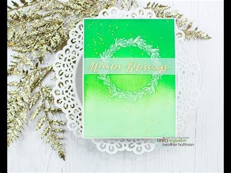 Unity Quick Tip Layered Inky Card With Emboss Resist Image Unity Blog