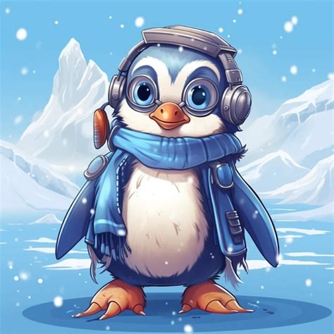 Premium Ai Image Cute Penguins