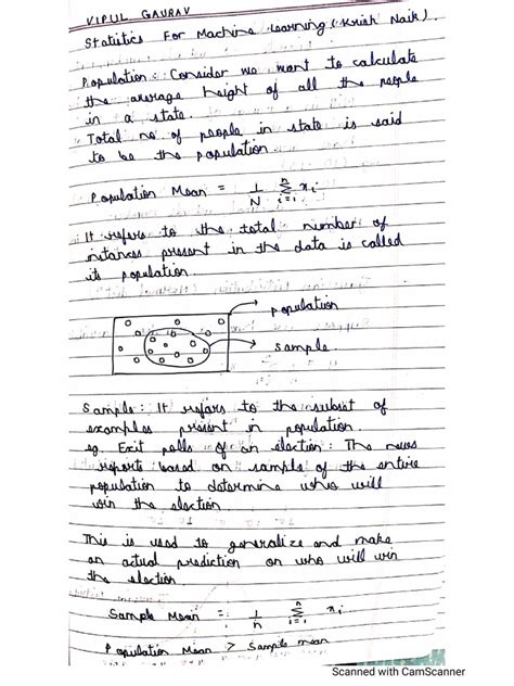 Statistics By Krish Naik Notes Pdf