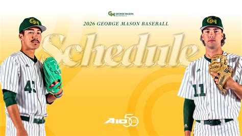 Patriots Announce 2026 Baseball Schedule George Mason University
