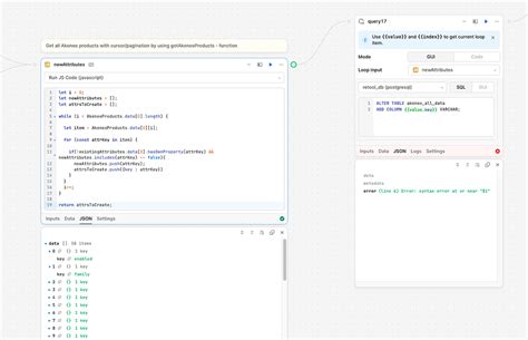 Creating Columns Dynamically To Retool Database Table 💬 Workflows