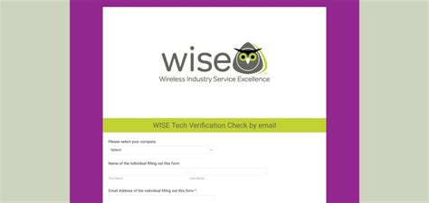 Wise Tech Verification Check By Email Wise Certification