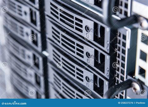 Cluster Of Data Storage SSD Hard Drives Inside Server Rack Stock Photo Image Of Backup Array