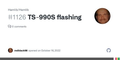 Ts 990s Flashing · Issue 1126 · Hamlibhamlib · Github