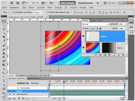 create a motion blur effect with animation in photoshop
