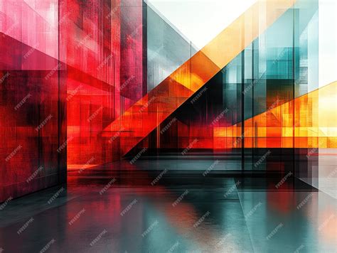 futuristic hightech grid design with angular lines and digital motifs