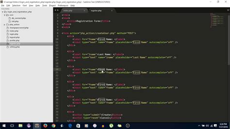 Login And Registration Php Mysqli Part 5 13 Registration Youtube