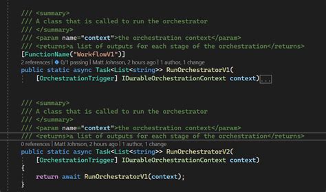 Including 2 Functions Name Attributes For 2 Orchestration Triggers