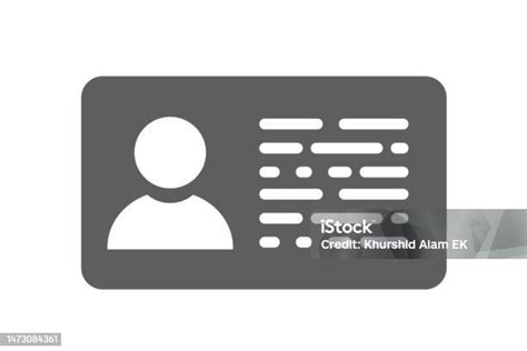 확인 표시가 있는 신분증 Id 카드 인증 배지 프로필 아이콘입니다 개인 Id 확인 사용자 또는 프로필 카드 사진 국민 신분 확인 카드 문서를 승인하십시오 0명에 대한 스톡